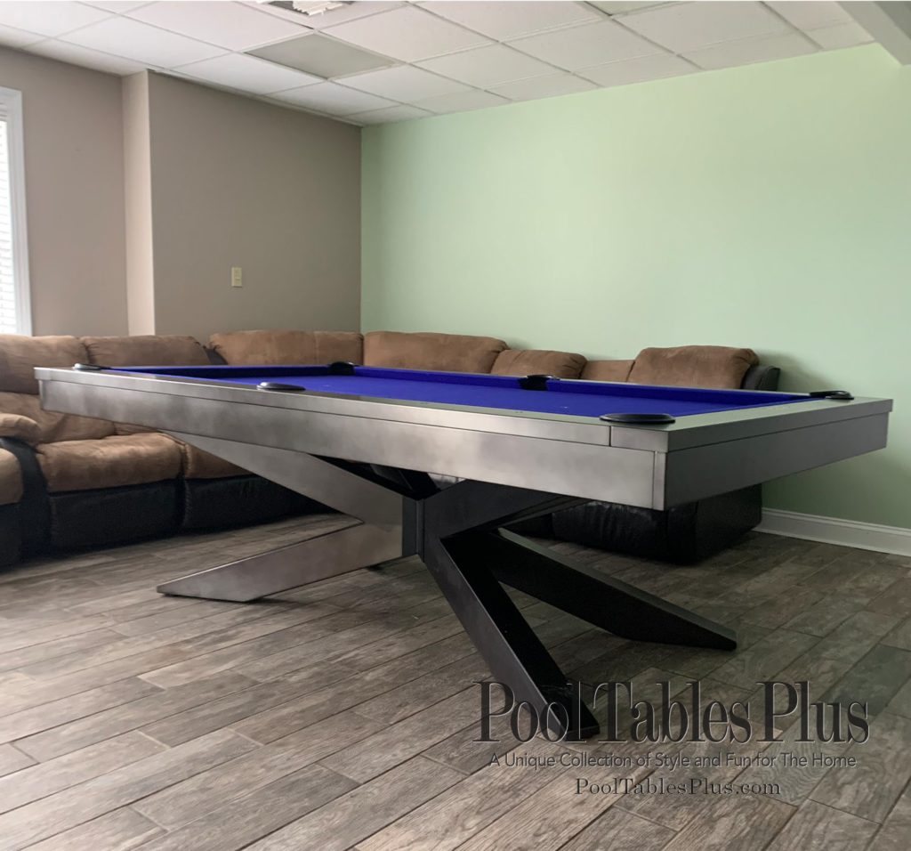 Spider 8′ Industrial Steel Pool Table