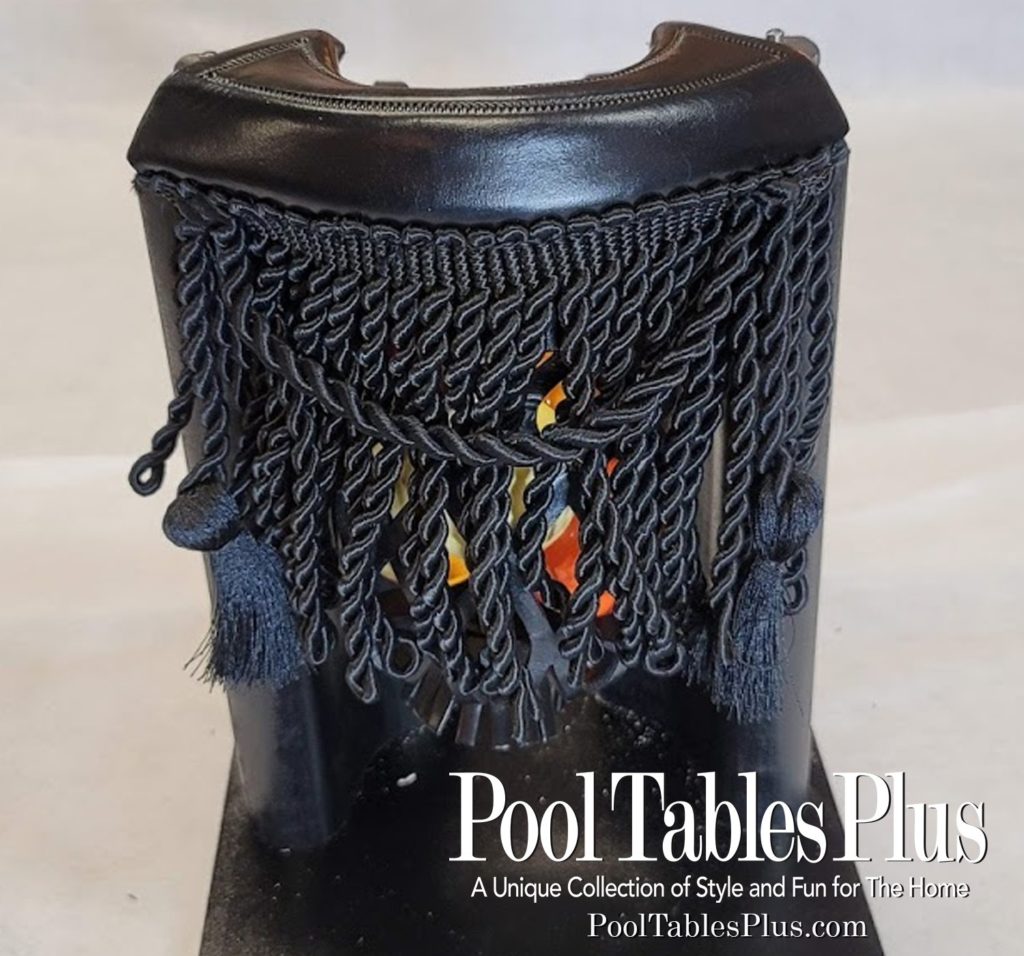 #6 Pockets in Black with fringe