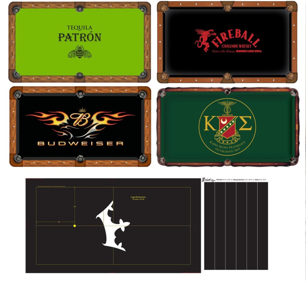 Custom Printed Pool Table Cloth